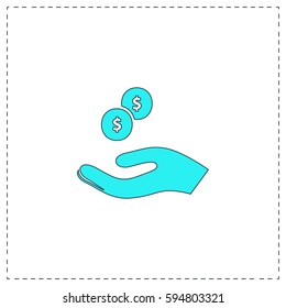 Beggar Outline Vector Icon Black Editable Stock Vector (Royalty Free ...