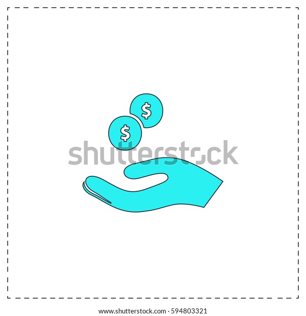 Beggar Outline Vector Icon Black Editable Stock Vector (Royalty Free ...