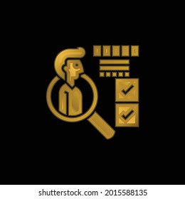Behavior Gold Plated Metalic Icon Logo Stock Vector (Royalty Free ...