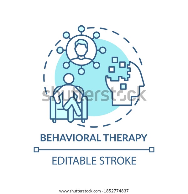 Behavioral Therapy Concept Icon Mental Health Stock Vector (Royalty ...