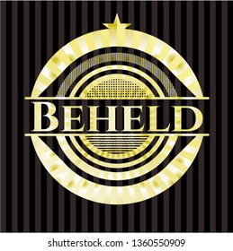 Beheld Golden Badge Stock Vector (Royalty Free) 1360550909 | Shutterstock