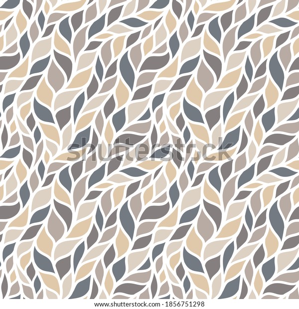 Beige Realistic Knit Texture Seamless Pattern Stock Vector (Royalty ...