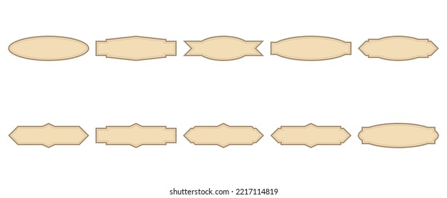 Beige Vintage Label Vintage Frame Stock Vector (Royalty Free ...