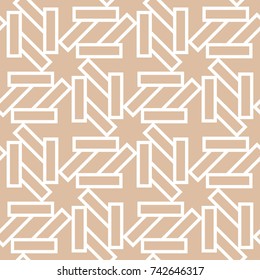 Beige White Geometric Seamless Pattern Web Stock Vector (Royalty Free ...
