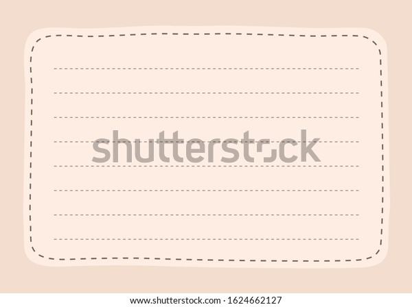 Beige Writing Papernote Book Background Stock Vector (Royalty Free ...