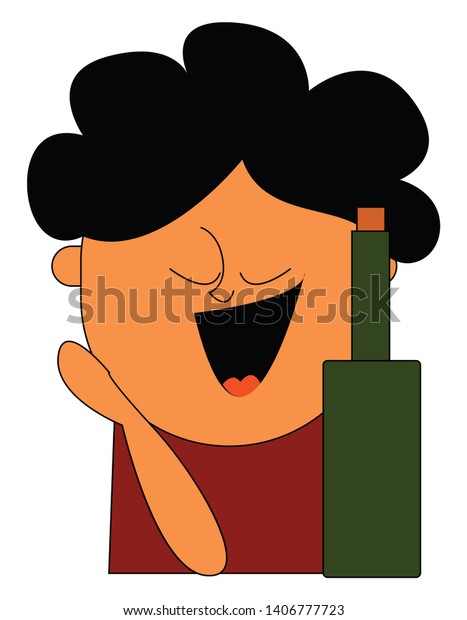 Being Intoxicated By Drinking Excess Alcoholic Stock Vector (Royalty ...