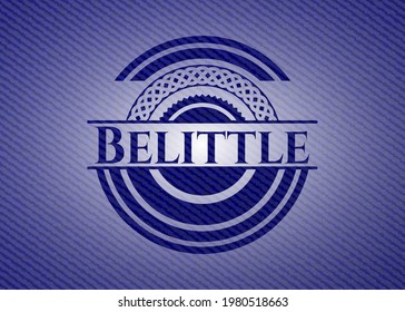 Belittle Badge Denim Texture Vector Illustration Stock Vector (Royalty ...