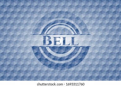 Bell Blue Badge Geometric Pattern Vector Stock Vector (Royalty Free ...