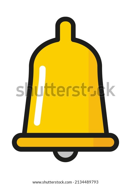 Bell Cartoon Icon Isolated Vector Stock Vector (Royalty Free ...