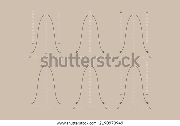 Bell Curve Symbol Design Vector Flat Stock Vector (Royalty Free ...