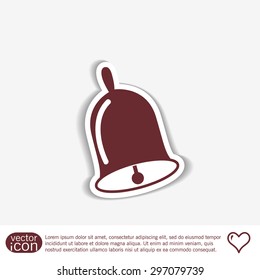 Bell First Call Symbol School Beginning: vector de stock (libre de ...