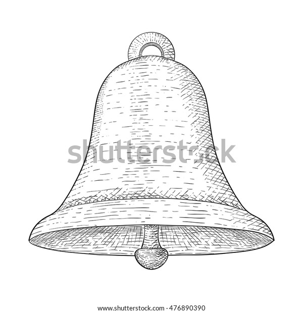 Bell Hand Drawn Sketch Vector Illustration Stock Vector (Royalty Free ...