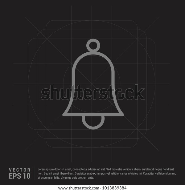 Bell Icon Black Creative Background Stock Vector (Royalty Free ...