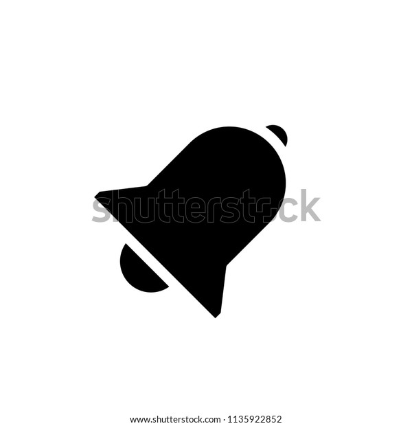 Bell Icon Trendy Flat Style Isolated Stock Vector (Royalty Free ...