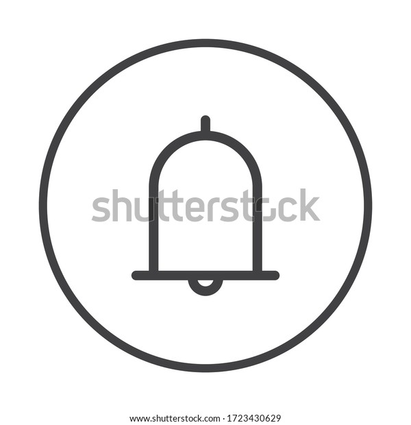 Bell Icon Vector Notification Symbol Stock Vector (Royalty Free ...