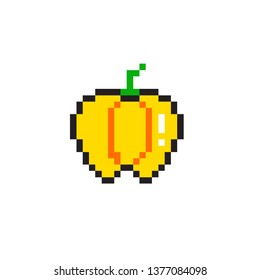 Bell Pepper Pixel Art Stock Vector (Royalty Free) 1377084098