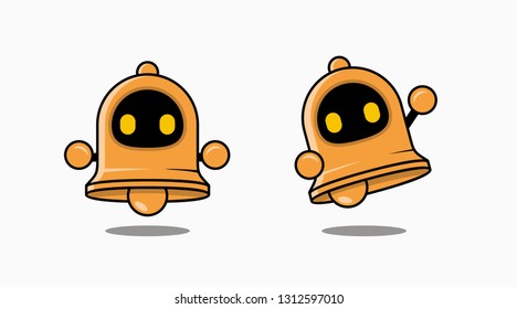 Bell Robot Illustration Stock Vector (Royalty Free) 1312597010 ...