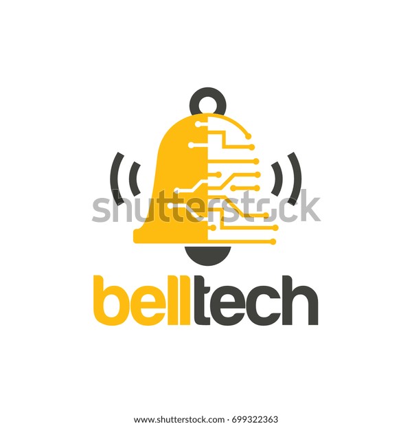 Bell Technology Logo Template Designs Vector: vector de stock (libre de ...