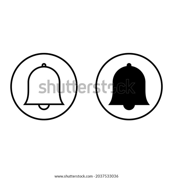 Bell Vector Circle Icon Stock Vector (Royalty Free) 2037533036 ...