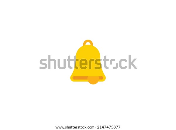 Bell Vector Isolated Emoticon Bell Icon: เวกเตอร์สต็อก (ปลอดค่า ...