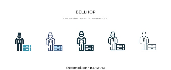 Bellhop Icon Different Style Vector Illustration Stock Vector (Royalty ...