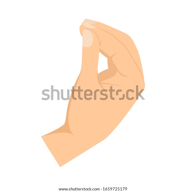 Bellissimo Hand Gesture Isolated Vector Illustration Stock Vector ...