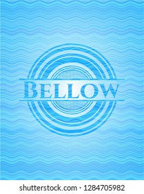 Bellow Light Blue Water Wave Badge Stock Vector (Royalty Free ...