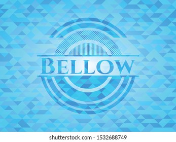 Bellow Realistic Light Blue Emblem Mosaic Stock Vector (Royalty Free ...