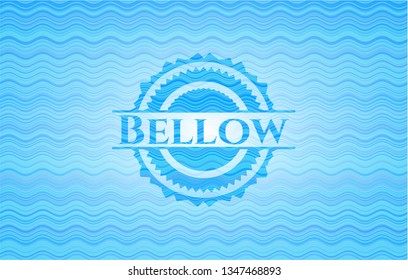 Wiggle Sky Blue Water Emblem: vector de stock (libre de regalías ...