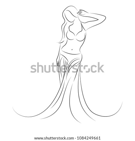 Belly Dancer Drawing | Free download on ClipArtMag