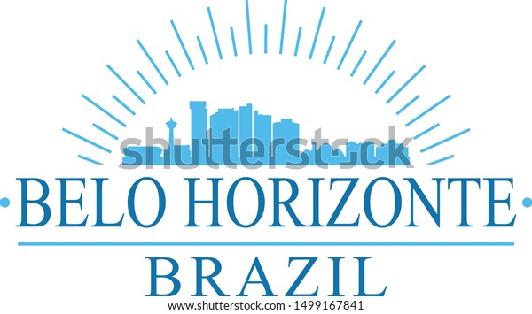 Belo Horizonte Brazil City. Banner Design. City Skyline. Silhouette ... Belo Horizonte Brazil City. Banner Design. City Skyline. Silhouette ...