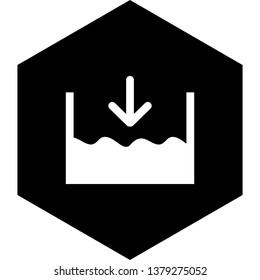 Below Sea Level Icon Design Stock Vector (Royalty Free) 1379275052 ...
