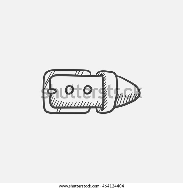 Belt Buckle Sketch Icon Web Mobile Stock Vector (Royalty Free ...