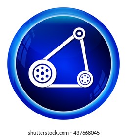 Belt Drive Gears Icon Sign Vector Stock Vector (Royalty Free) 363834185 ...
