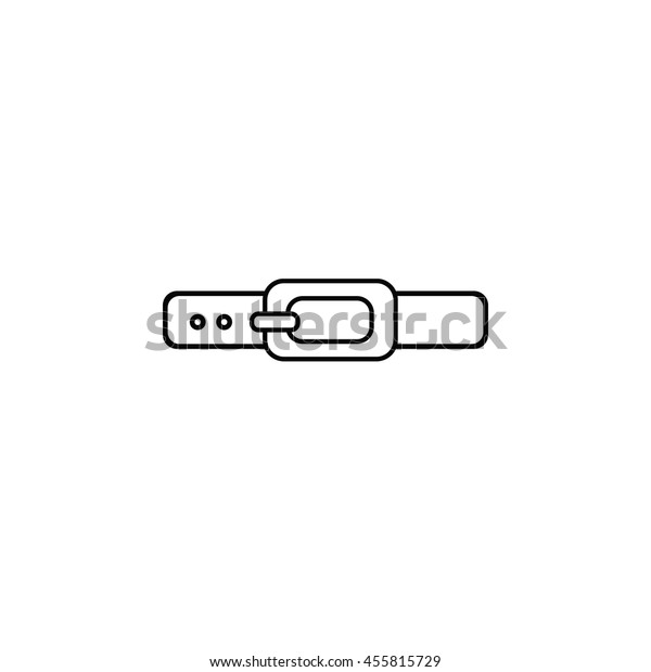 Belt Outline Icon Stock Vector (Royalty Free) 455815729 | Shutterstock