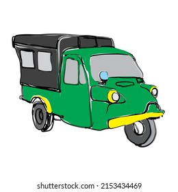 Bemo Icon Old Jakarta Public Transportation Stock Vector (Royalty Free ...