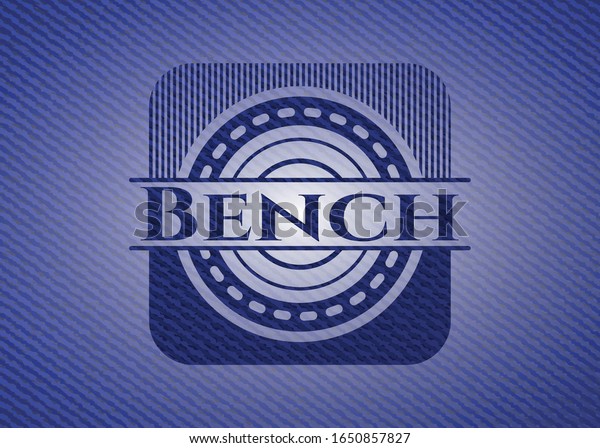 Bench Emblem Denim High Quality Background Stock Vector (Royalty Free ...