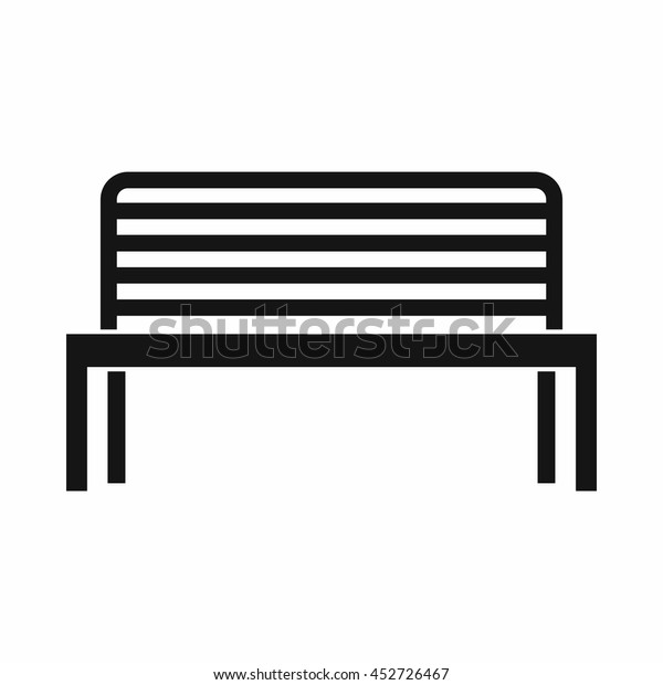 Bench Icon Simple Style Seat Symbol Stock Vector (Royalty Free) 452726467