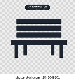 Bench Icon Symbol Template Graphic Web Stock Vector (Royalty Free ...