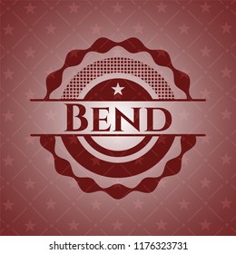 Bend Red Emblem Retro Stock Vector (Royalty Free) 1176323731 | Shutterstock