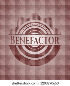 Benefactor Red Badge Geometric Background Seamless Stock Vector ...
