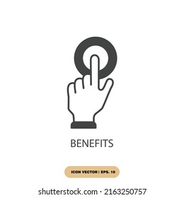 Benefits Icons Symbol Vector Elements Infographic Stock Vector (Royalty ...