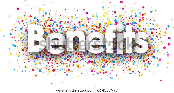 Benefits Paper Background Color Drops Vector Stock Vector (Royalty Free ...
