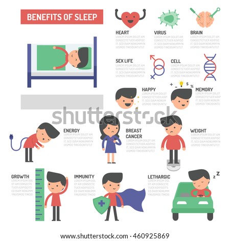 Benefits Sleep Infographics Stock Vector (Royalty Free) 460925869 ...