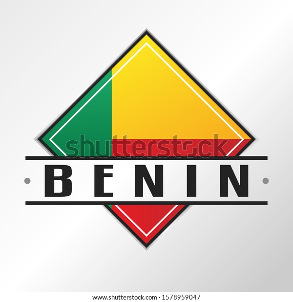 Benin Flag Emblema Vector Design National Stock Vector (Royalty Free ...