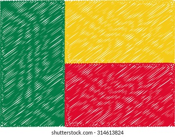 Benin Flag Embroidered Zigzag Stock Vector (Royalty Free) 314613824 | Shutterstock