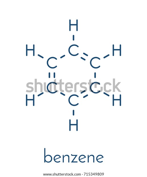 Benzene Aromatic Hydrocarbon Molecule Important Petrochemistry Stock ...
