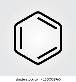 Benzene Icon Vector Line Icon Editable Stock Vector (Royalty Free ...