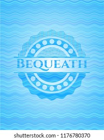 Bequeath Sky Blue Water Wave Emblem Stock Vector (Royalty Free ...
