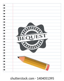 Bequest Pencil Draw Vector Illustration Detailed Stock Vector (Royalty ...